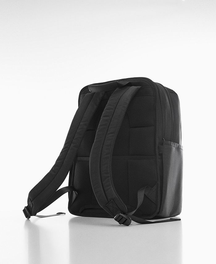 MANGO Men's Leather-Effect Backpack - Macy's