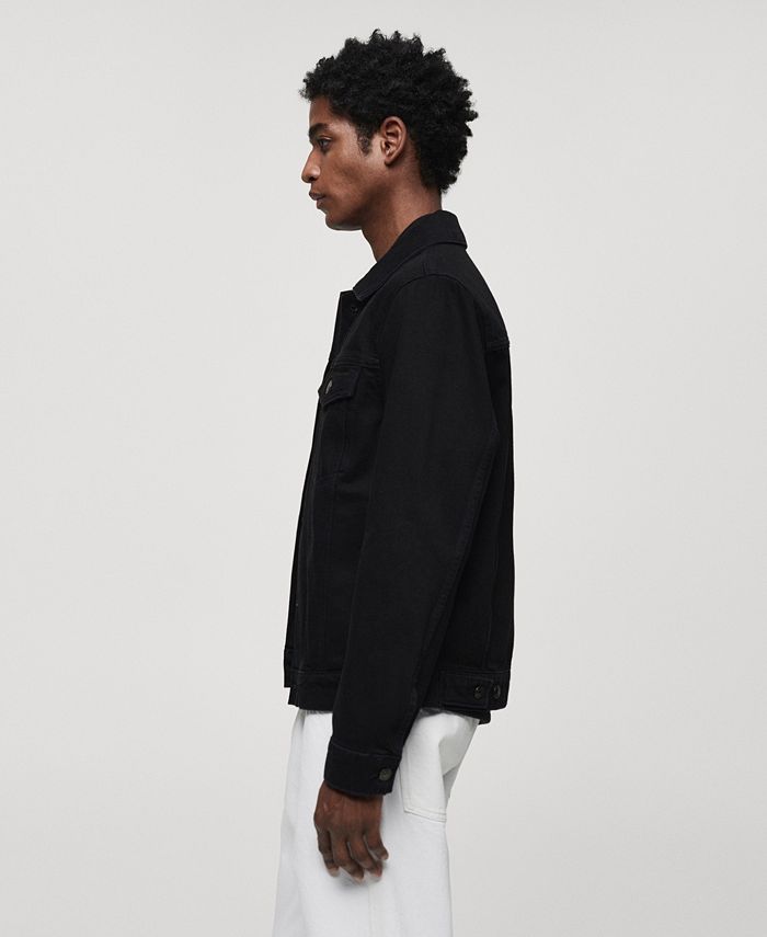 MANGO Men's Pocketed Denim Jacket - Macy's