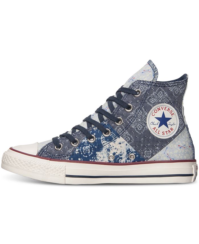 Converse Women's Chuck Taylor Hi Bandana Casual Sneakers from Finish ...