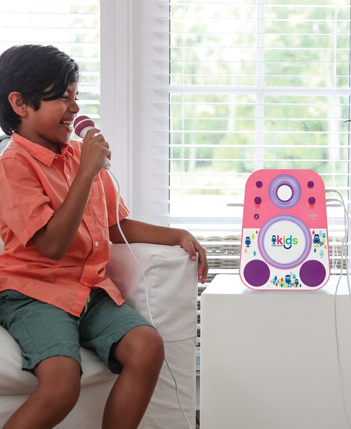 Singing Machine Mood, LED Glowing Bluetooth Sing-Along Speaker with ...