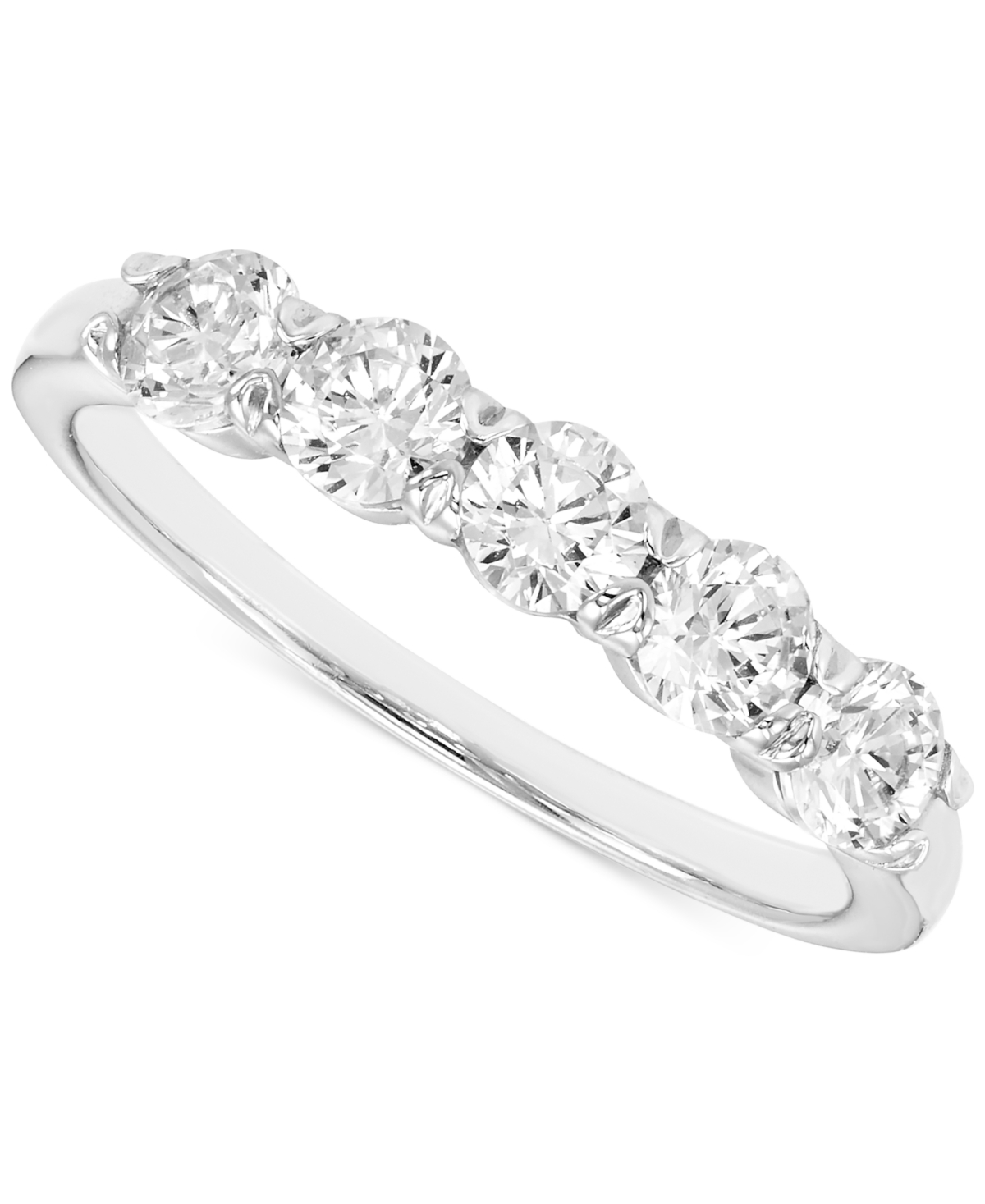 Click here for Macys Diamond Band Ring (1 ct. t.w.) in 14k White... prices