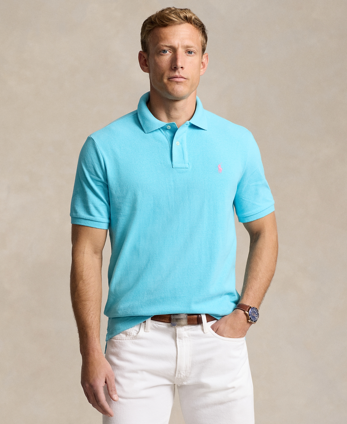Click here for Polo Ralph Lauren Mens Classic-Fit Mesh Polo Shirt... prices