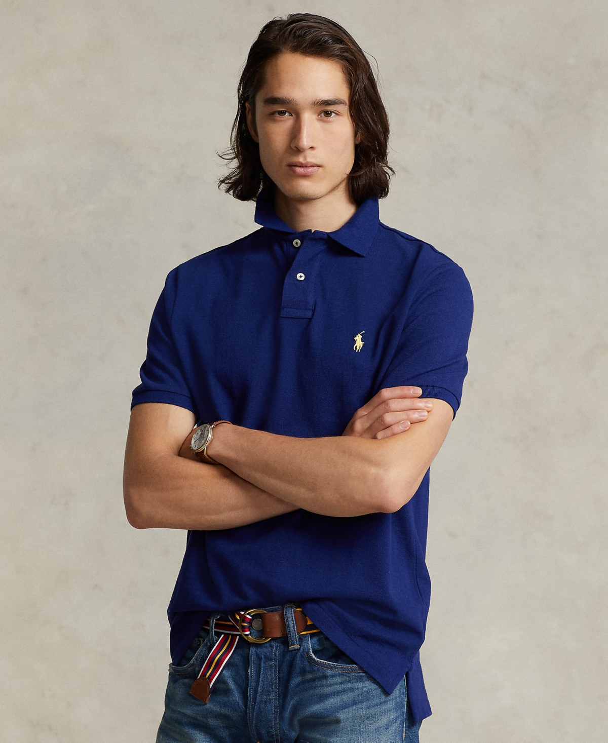 Click here for Polo Ralph Lauren Mens Classic-Fit Mesh Polo Shirt... prices