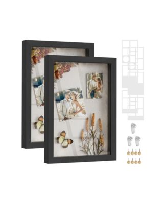 Slickblue Deep Memory Display Case For Desk Wall Decor With Wood Push ...