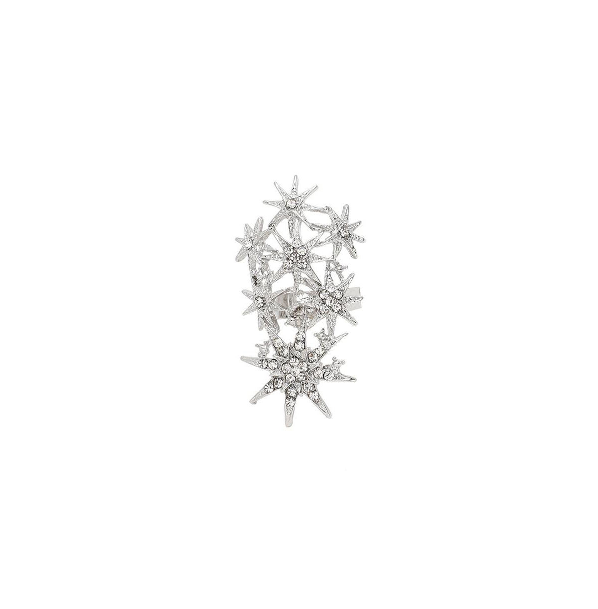 Click here for Sohi Womens Silver Celestial Cocktail Ring - Silve... prices