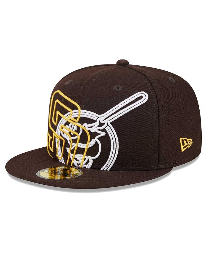 New Era Men's Brown San Diego Padres Game Day Overlap 59FIFTY Fitted ...