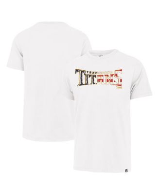 47 Men's White Tennessee Titans Flag Script Franklin T-Shirt - Macy's