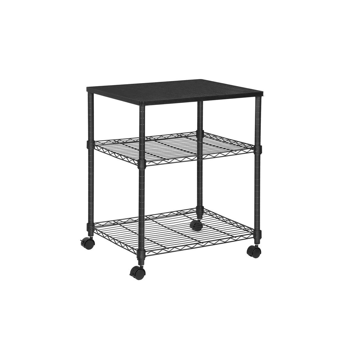 Click here for Slickblue 3-Tier Rolling Printer Cart - Black prices