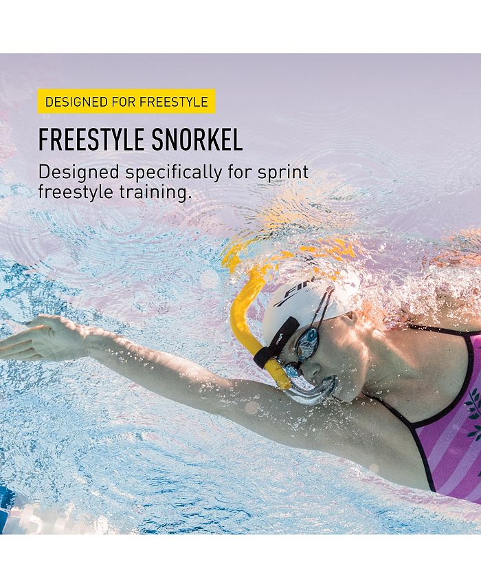 FINIS Freestyle Center-Mount Swimming Snorkel , Yellow, Adult - Macy's