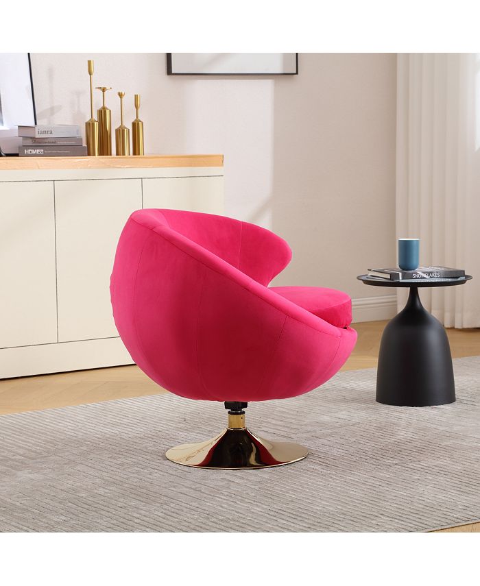 Simplie Fun 360 Degree Swivel Cuddle Chairs, Round Armchairs for Home ...