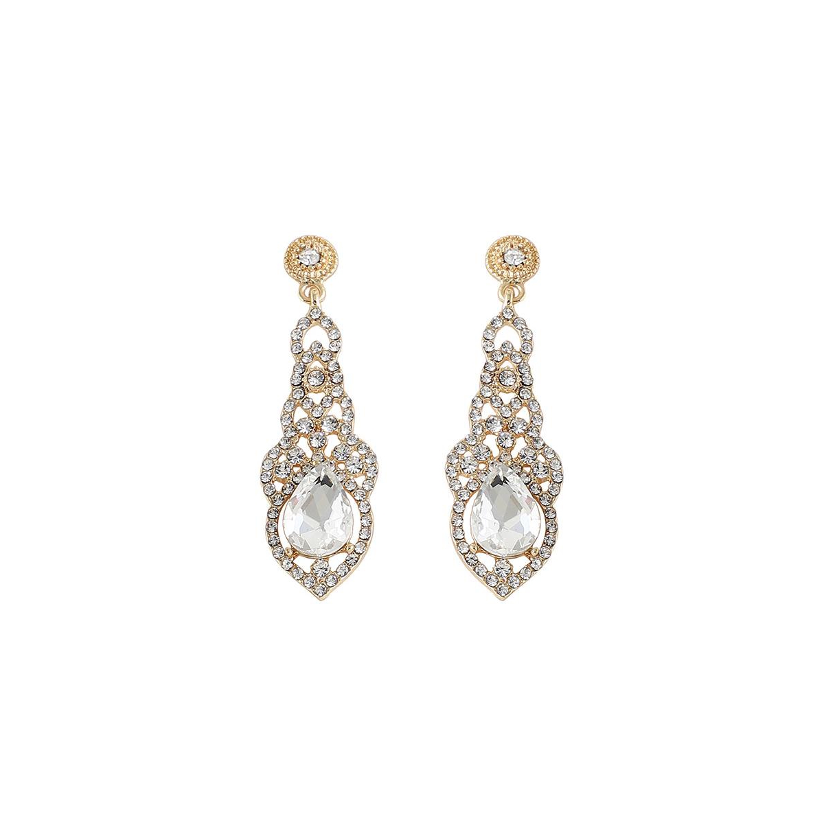 Click here for Sohi Womens Dazzling Drop Earrings - Silver prices