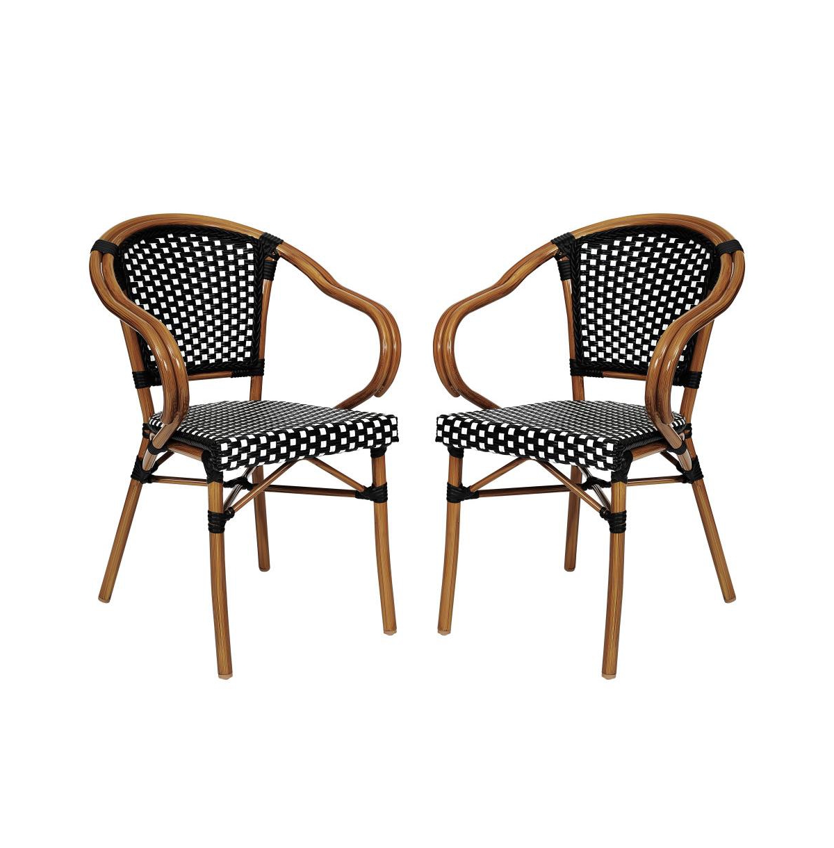 Click here for Merrick Lane Sacha Set Of Two Stacking Thonet Bist... prices