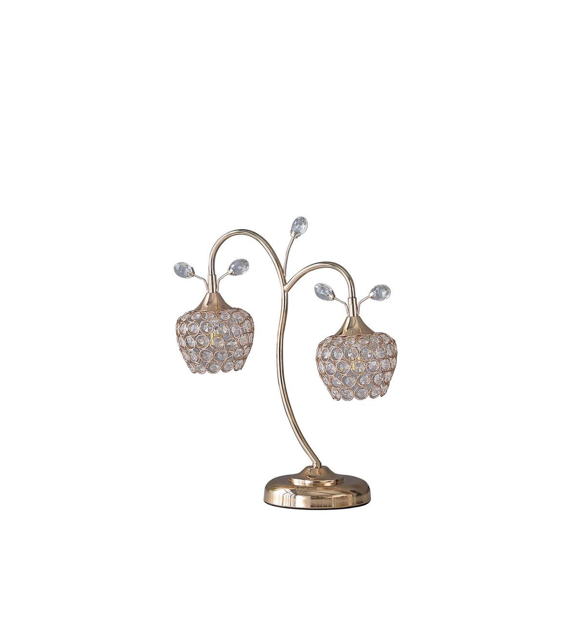 Click here for Streamdale 17.25" Rose Gold 2-Floral Bell Gla... prices