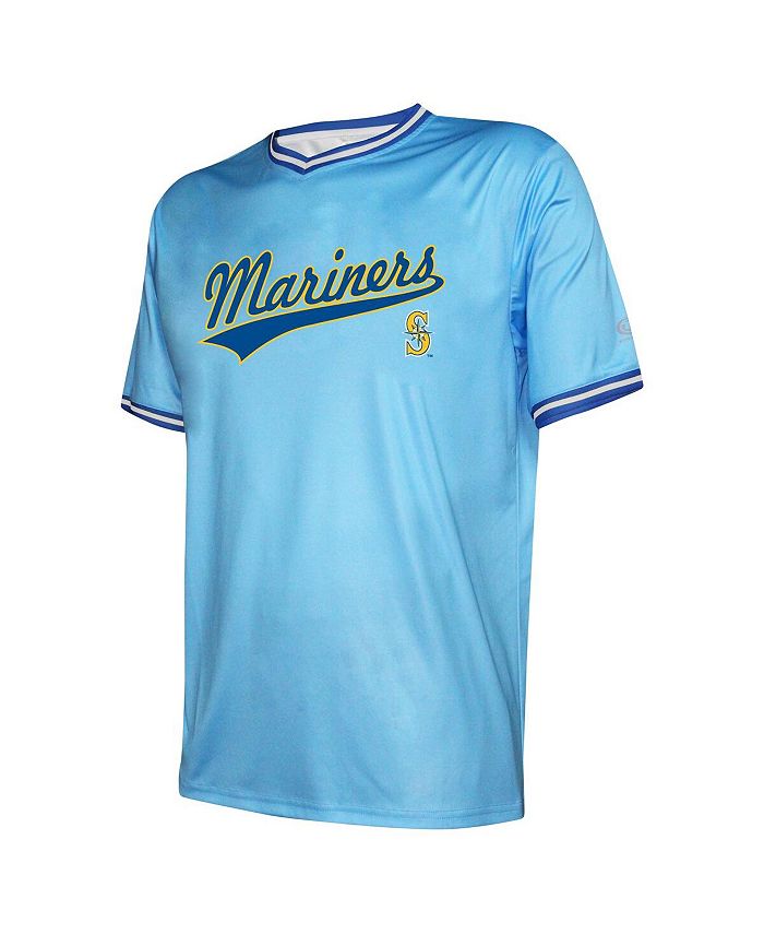 Stitches Men's Light Blue Seattle Mariners Cooperstown Collection Team ...