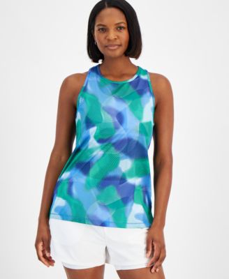 Women's Waves Mesh Racerback Tank Top, Created for Macy's