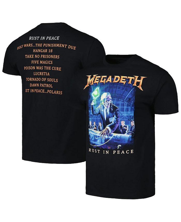 Manhead Merch Unisex Black Megadeth Rust in Peace T-Shirt - Macy's