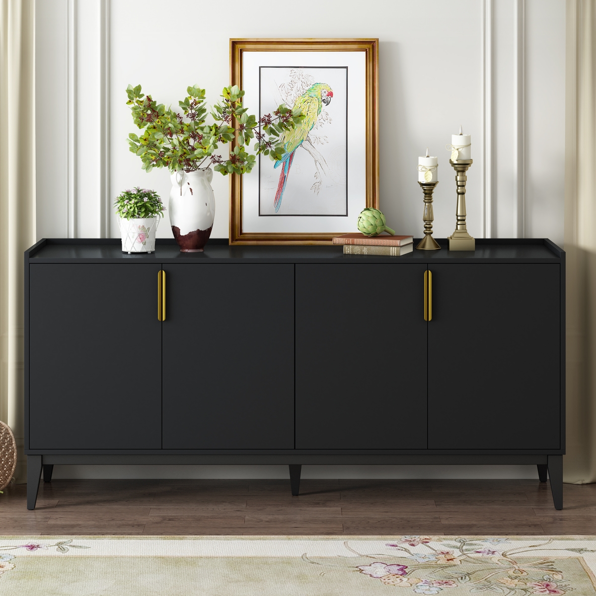 Click here for Streamdale Wooden Sideboard with 4 Doors and Adjus... prices