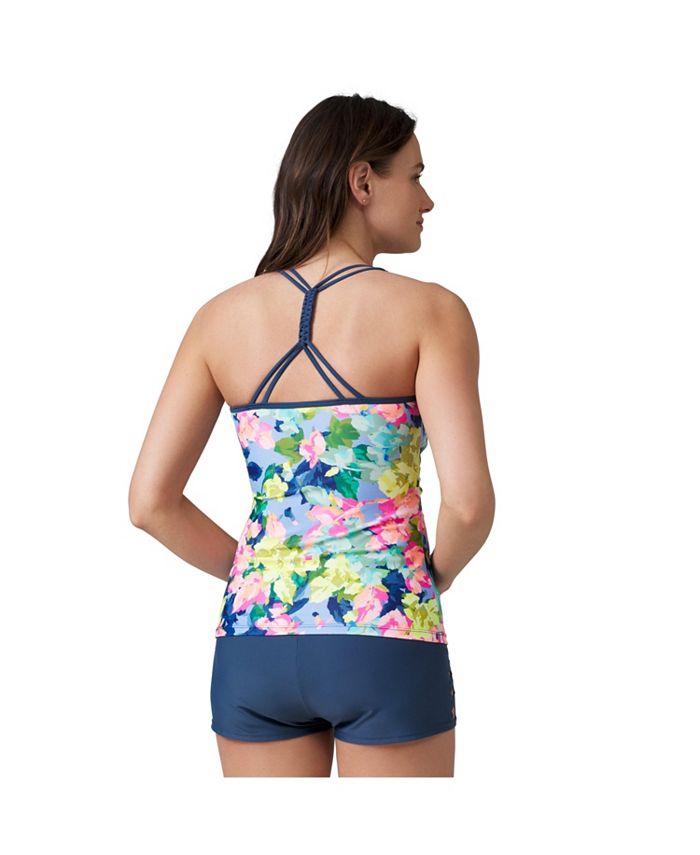 Free Country Women's Macrame Back Tankini Top - Macy's