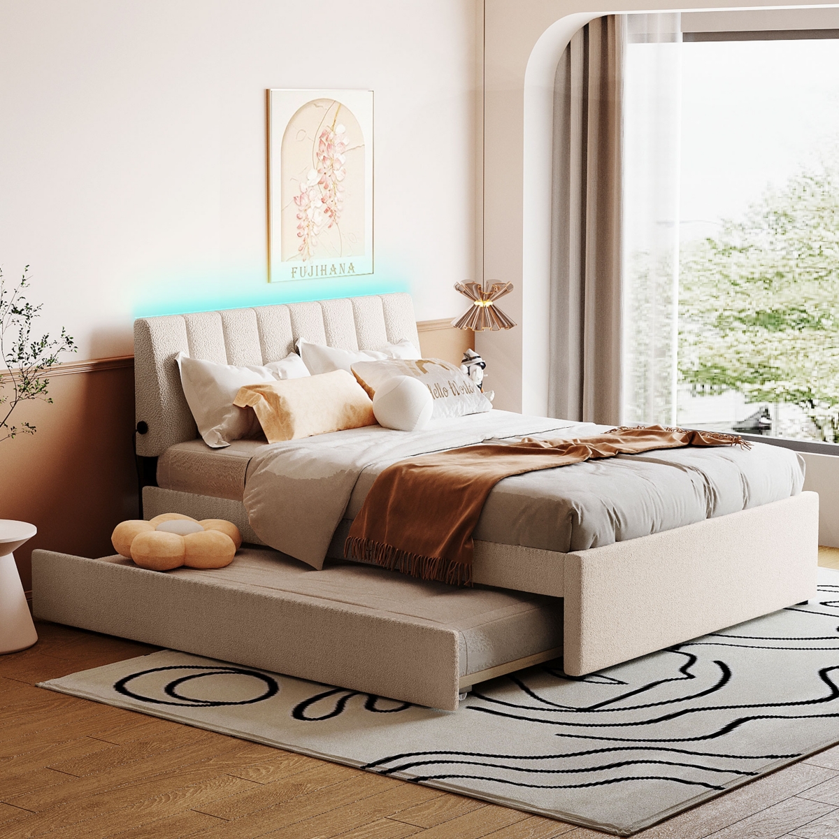 Click here for Streamdale Teddy Fleece Full Size Upholstered Plat... prices