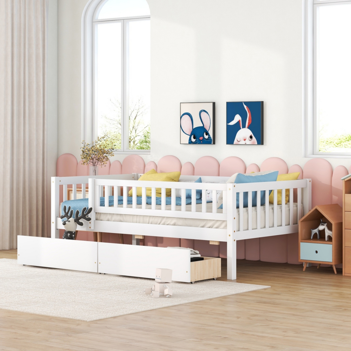 Click here for Simplie Fun Twin Size Daybed Wood Bed With Two Dra... prices
