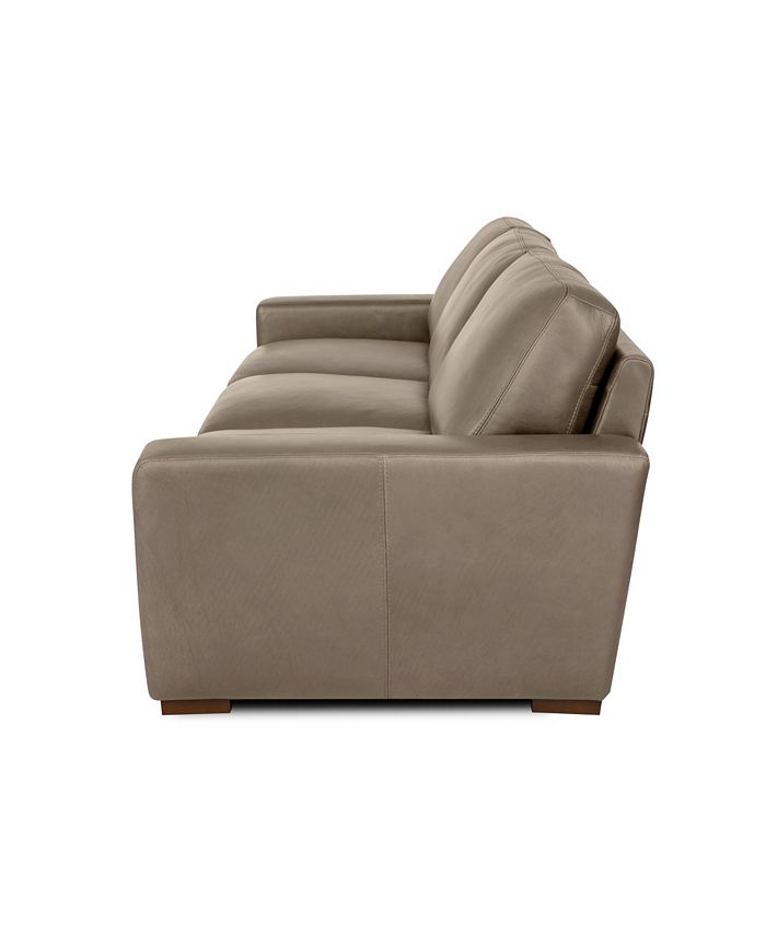 RUTHERFORD HOME Matera 96" Leather over 3 Sofa - Macy's