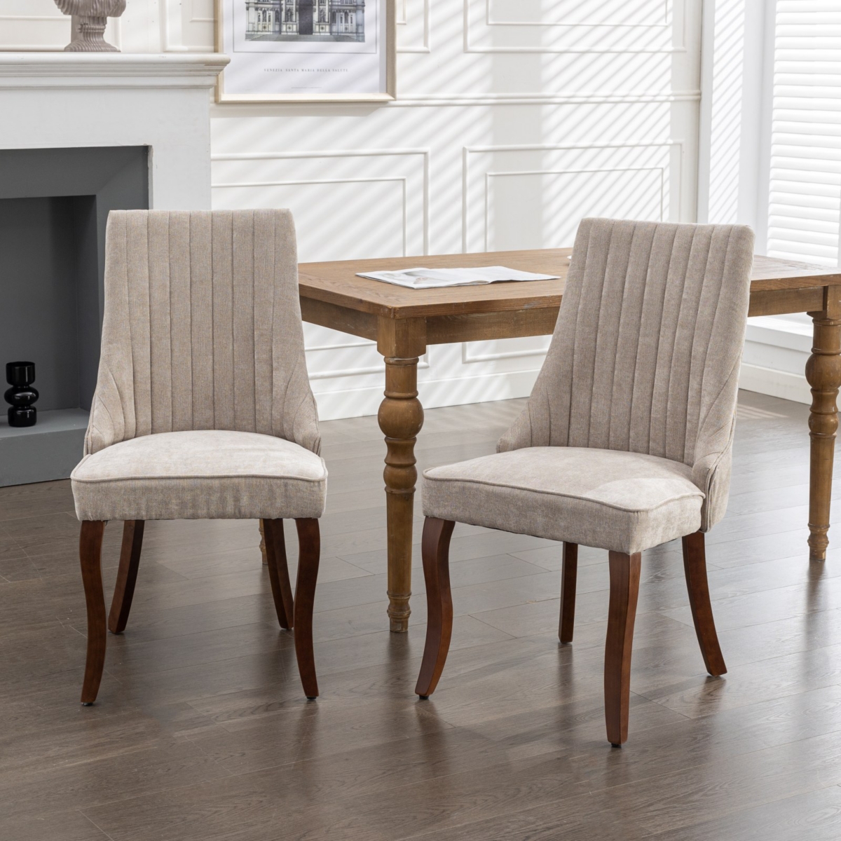 Click here for Streamdale Upholstered Dining Chairs with High Bac... prices
