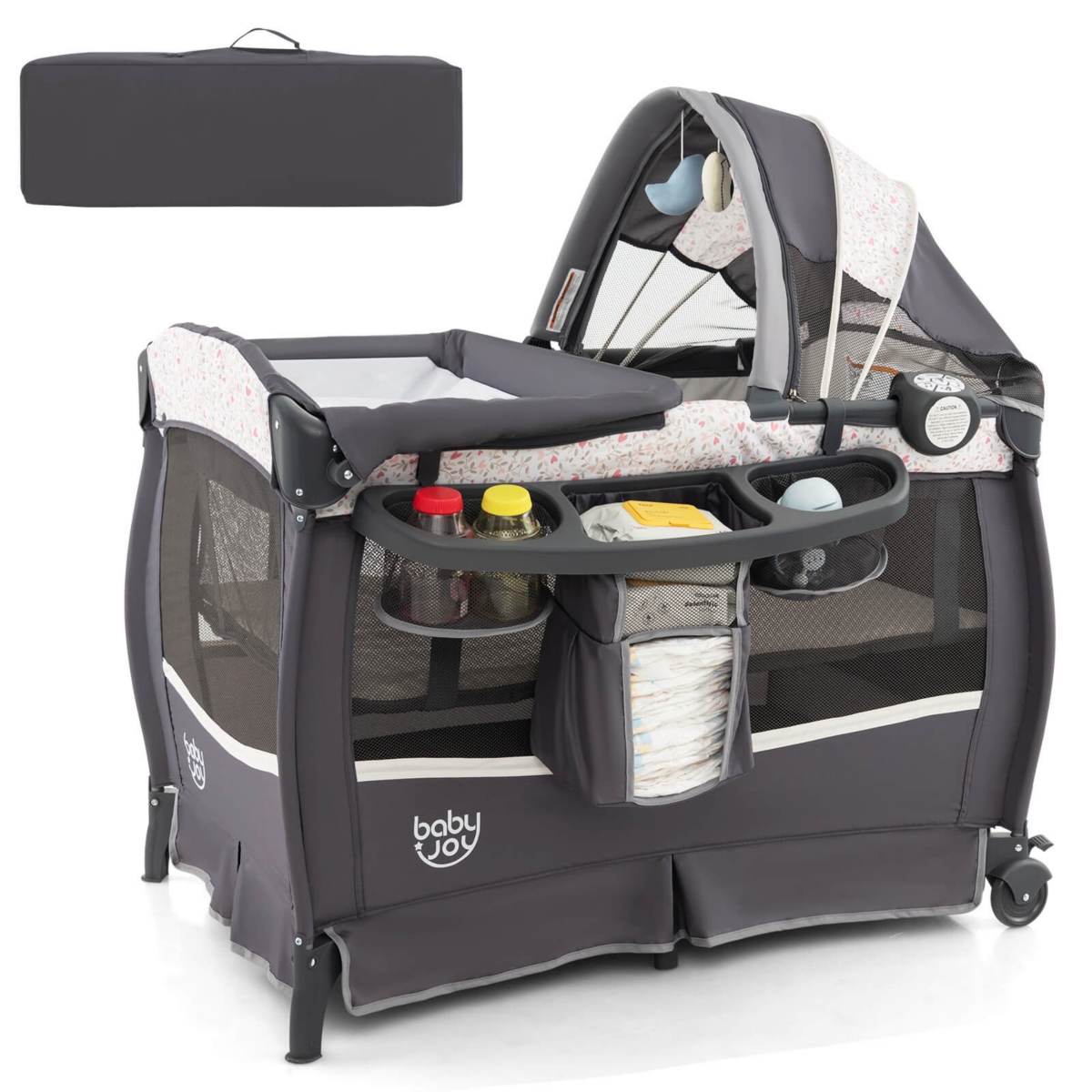 Click here for Costway Pack & Play Baby Diaper Changing Table 4 i... prices
