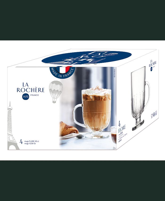 La Rochère Flore 10 Ounce Coffee Mug, Set of 4 - Macy's