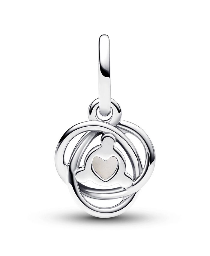 Pandora Sterling Silver Birthday Circle Stone Dangle Charm - Macy's