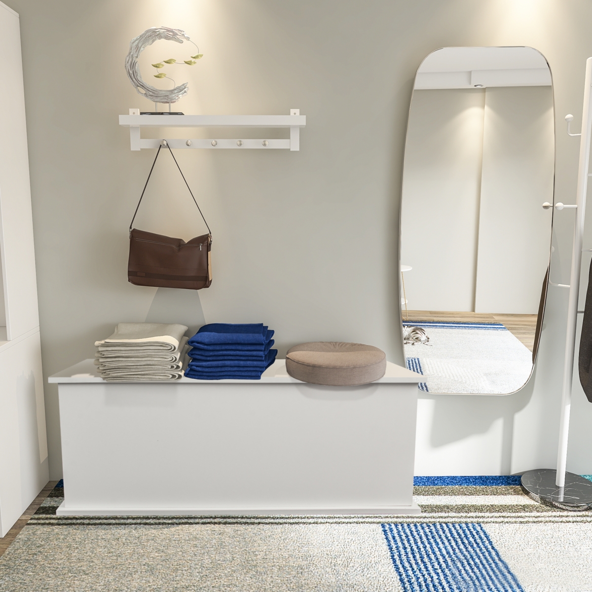 Click here for Streamdale Elegant Lift-Top Storage Chest - White prices