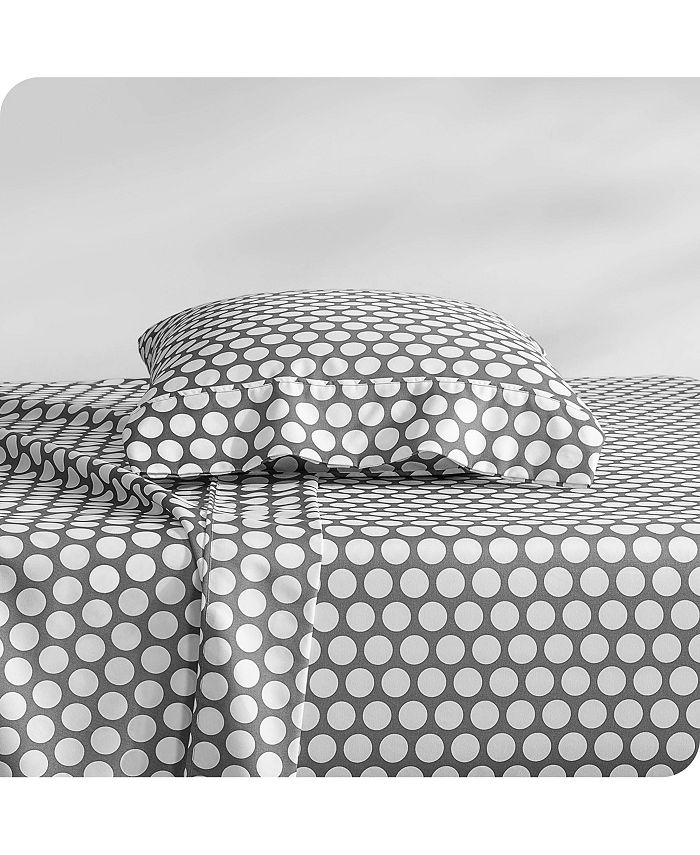 Bare Home Ultra-Soft Double Brushed Print Sheet Set - Macy's