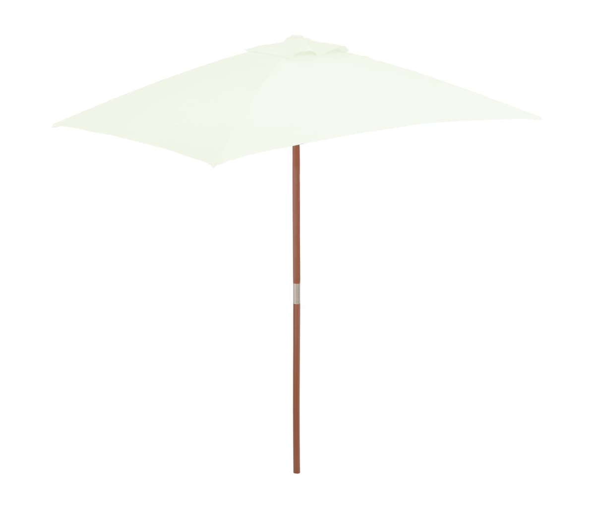 Click here for Outdoor Parasol with Wooden Pole 59.1"x78.7&#... prices