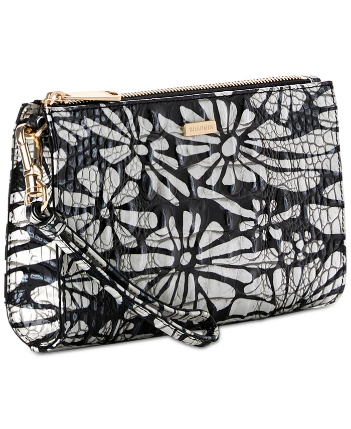 Brahmin Daisy Melbourne Embossed Leather Clutch - Macy's