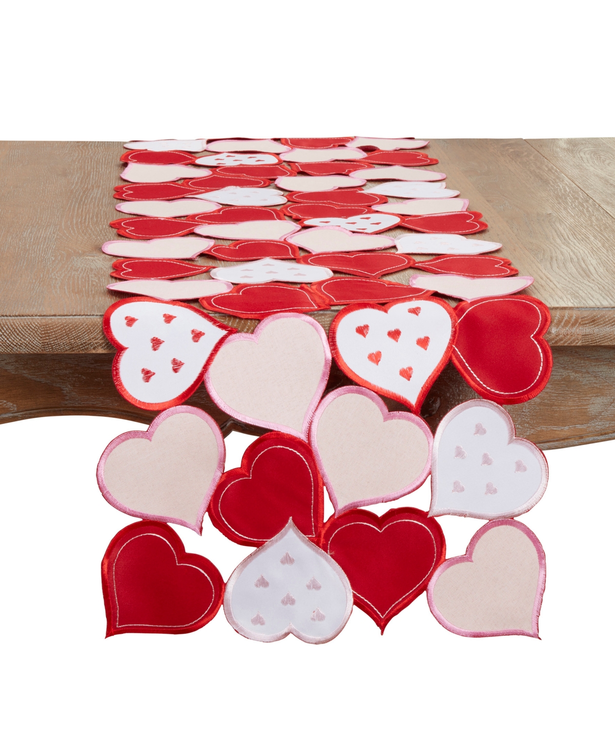 Click here for Saro Lifestyle Romantic Hearts Cutout Table Runner... prices
