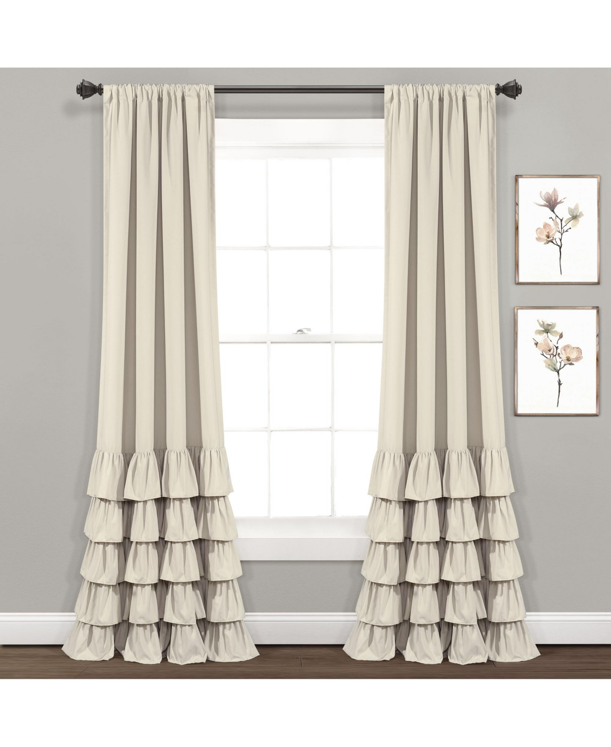Click here for Lush Decor Allison Ruffle Window Curtain Panels -... prices