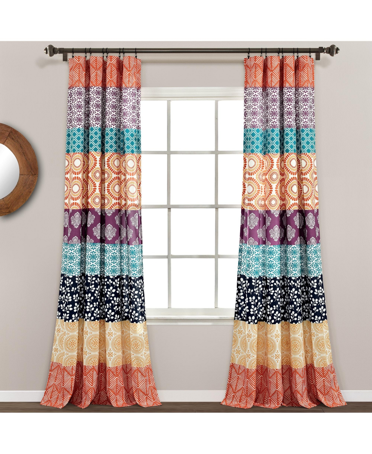 Click here for Lush Decor Bohemian Stripe Window Curtain Panels -... prices
