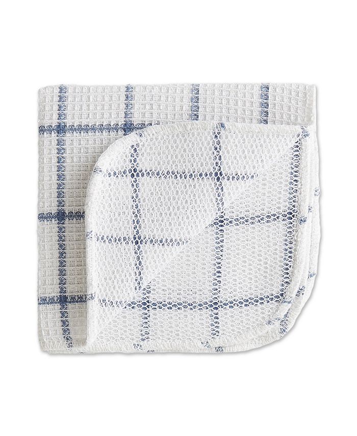 Design Imports Scrubber Dishcloths Collection Windowpane Dishrag Set ...