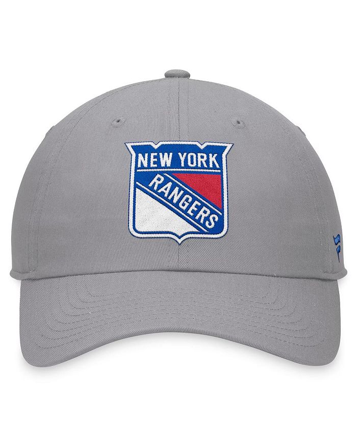 Fanatics Men's Gray New York Rangers Extra Time Adjustable Hat - Macy's