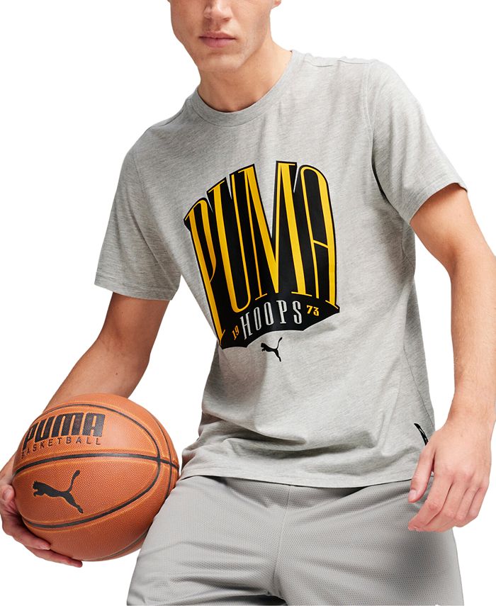 Puma Men's Hoops Logo Graphic T-Shirt - Macy's
