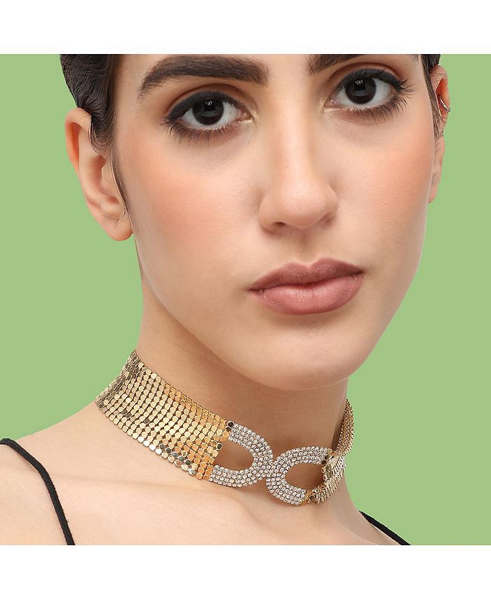 SOHI Women's Bling Choker Necklace - Macy's