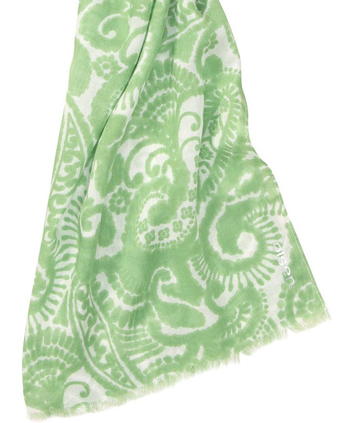 Olsen Boho Paisley Scarf with Frayed Edge Trim - Macy's
