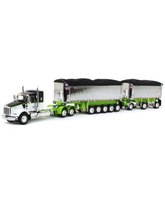First Gear Lime/Chrome Kenworth with Chrome East Genesis II End Dump ...