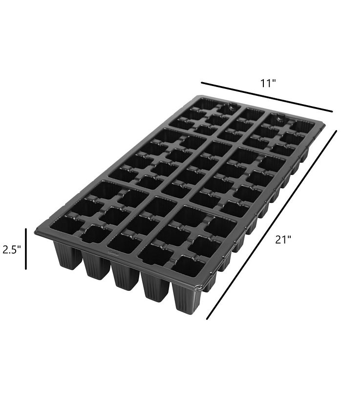 Sunpack 21 x 11in 50 Cell Heavy Duty Square Insert Tray, Black - Macy's