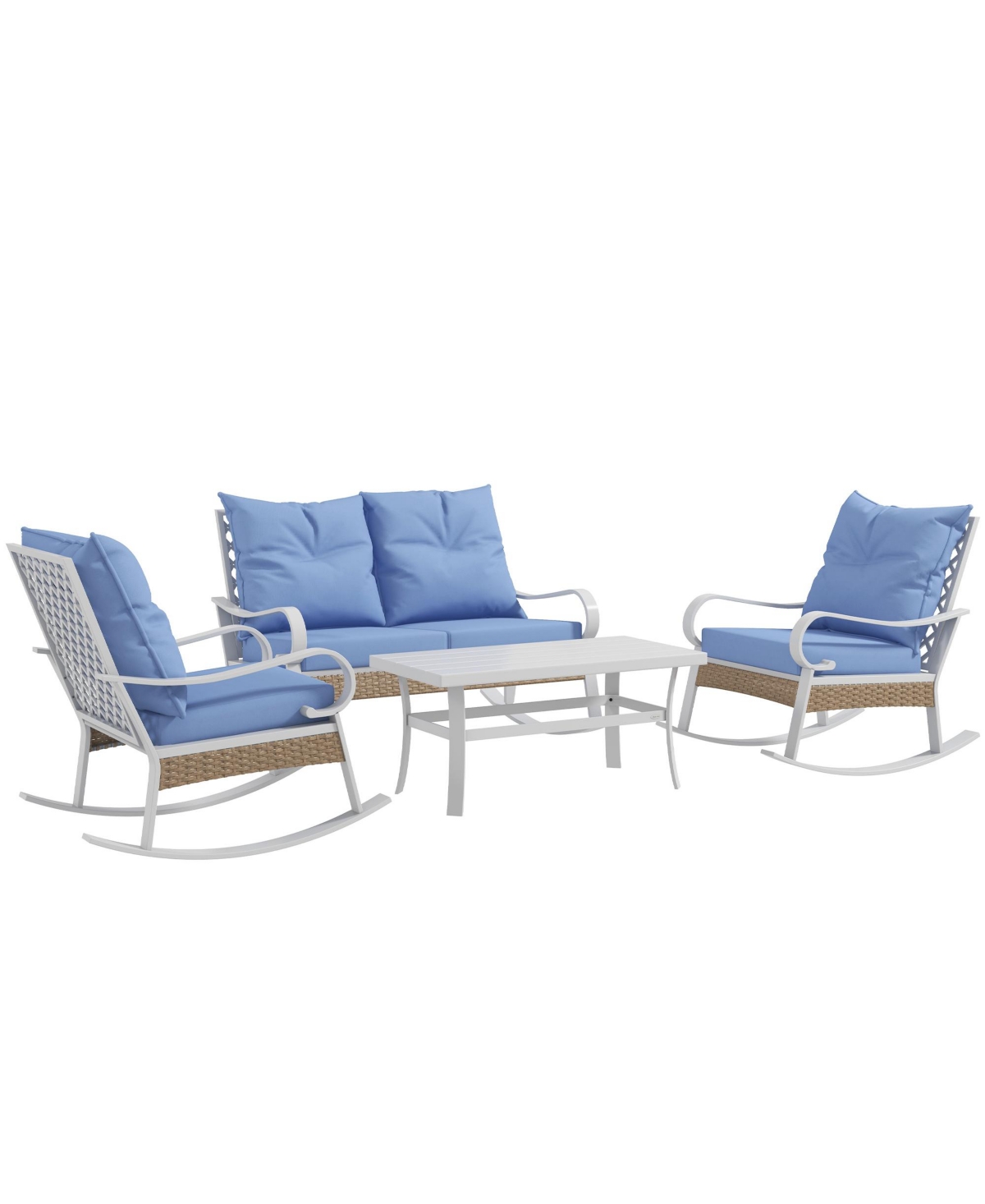 Click here for Outsunny 4pc Patio Furniture Set with Loveseat Sof... prices