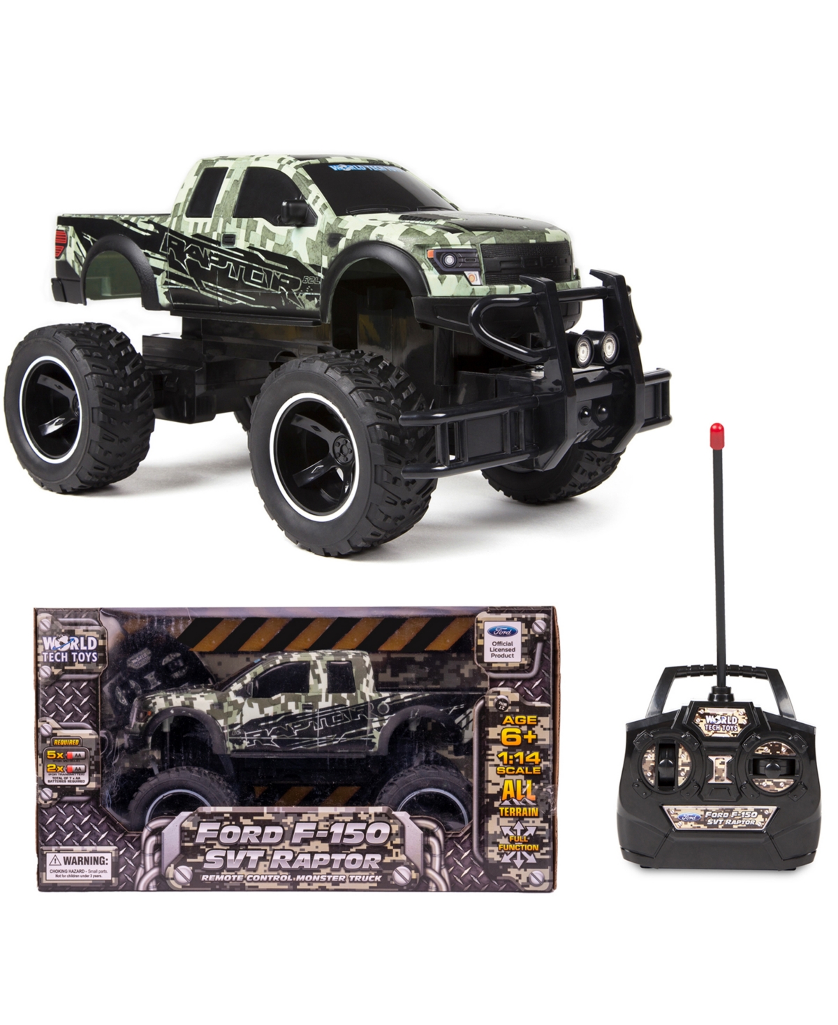 Click here for World Tech Toys Digital Camo 1:14 Licensed Ford F-... prices