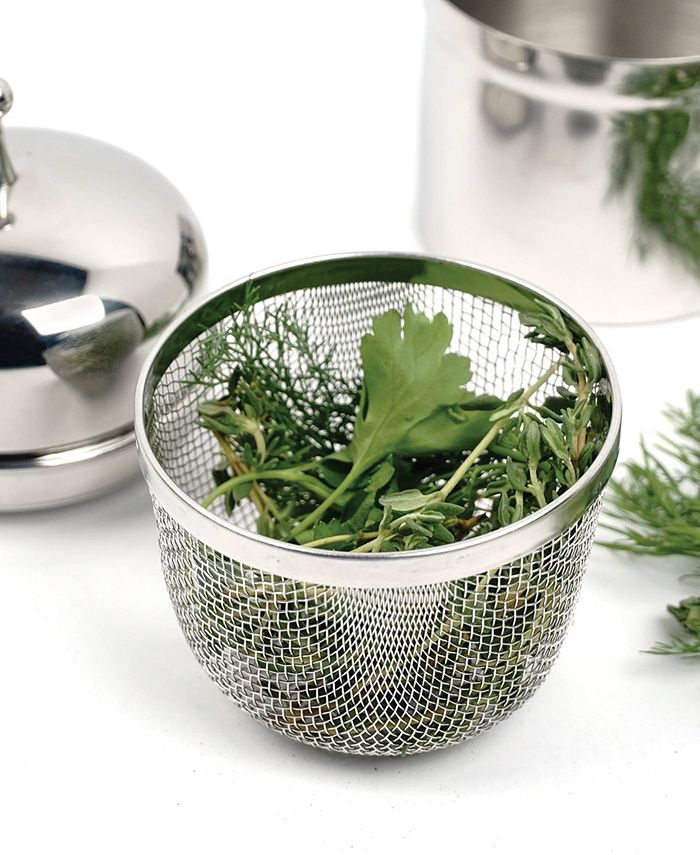 RSVP International Stainless Steel 3" x 3" x 4" Floating Spice Ball ...