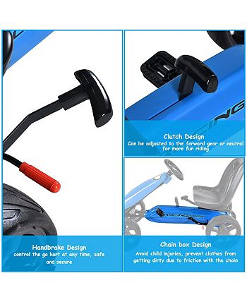 Costway Xmas Gift Go Kart Kids Ride On Car Pedal Powered Car 4 Wheel ...