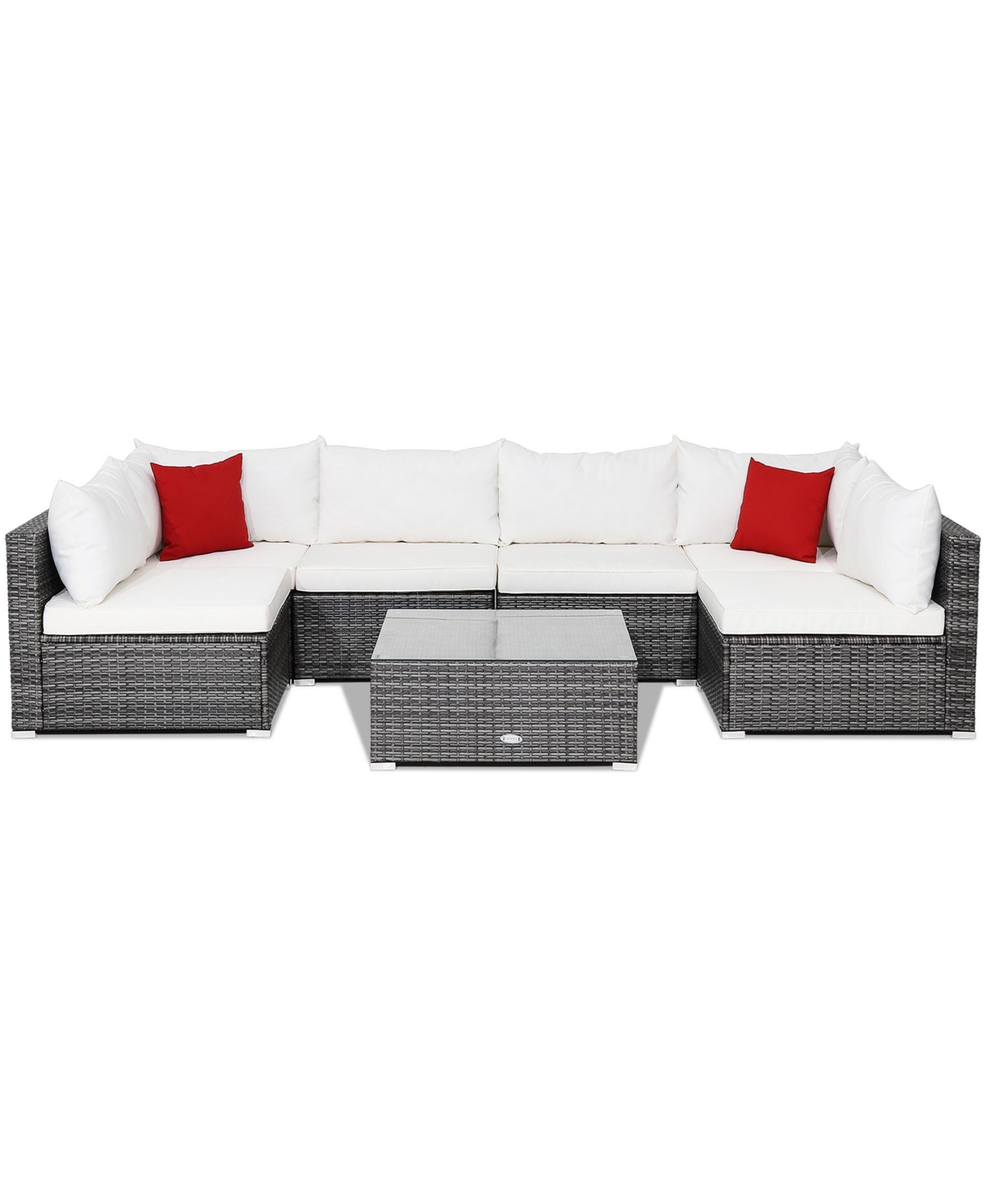 Click here for Gymax 7PCS Patio Rattan Sectional Sofa Set Outdoor... prices