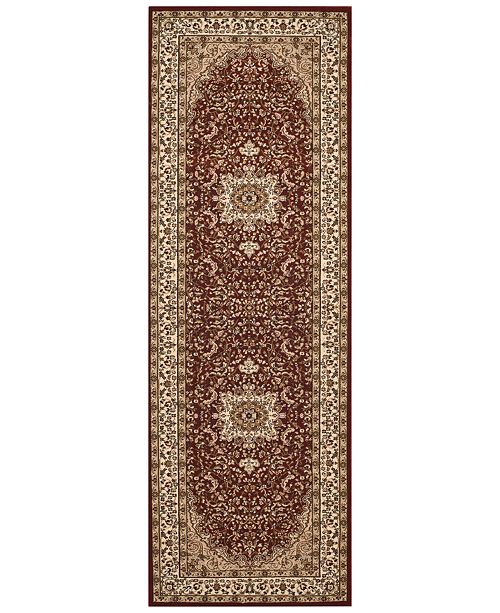 Kenneth Mink CLOSEOUT! KM Home Area Rug, Princeton Ardebil Red 2'7" x 7 ...