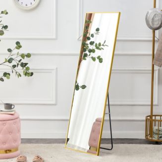 Simplie Fun Aluminium Frame Full Body Mirror - Golden 63" X 20" - Macy's